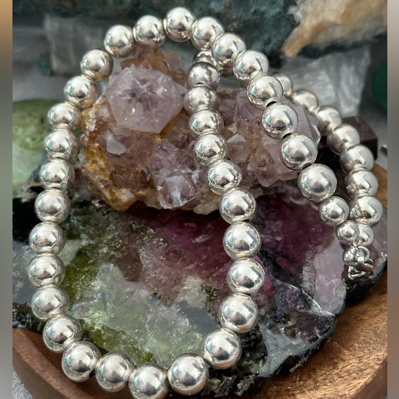 Jewelry | Vintage Sterling Pearls 1 Mm Balls Sterling Silver Necklace ...